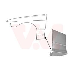 Van Wezel Kotfl&uuml;gel 0640155 vorne links