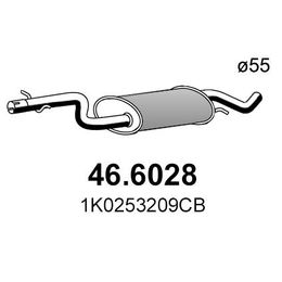 Asso Mittelschalld&auml;mpfer 466028 f&uuml;r SEAT