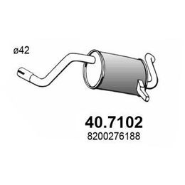 Asso Endschalld&auml;mpfer 407102 f&uuml;r RENAULT