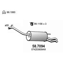 Asso Endschalld&auml;mpfer 587094 f&uuml;r VW