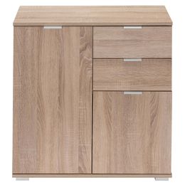 Casaria Kommode Alba Eiche 71x74x35cm