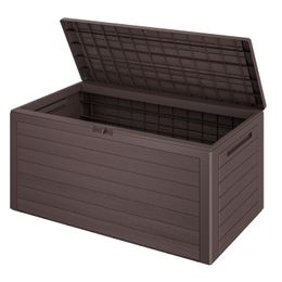 Casaria Gartenbox Woody 280L Braun Holzoptik wasserdicht