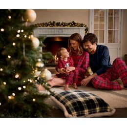 Tchibo - Pyjama - Herren - Gr. L - dunkelblau/kariert