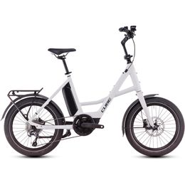 Cube Compact Hybrid 500 | Gr. One Size | Aluminium E-Kompaktrad Wei&szlig;