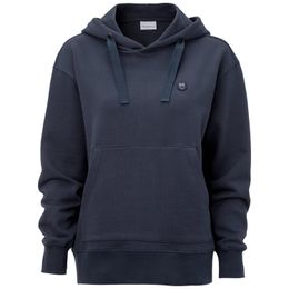 Knowledge Cotton Apparel Damen-Sweathoodie S Dunkelblau