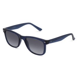 Fielmann MC 534 SUN CL TOBY | Unisex-Sonnenbrille | Fassung: Vollrand, Quadratisch, Propionat, Blau Transparent | Glasfarbe: Grau Verlaufend