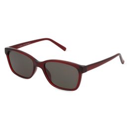 Fielmann MC 594 SUN CL HELENE | Damen-Sonnenbrille | Fassung: Vollrand, Butterfly, Propionat, Burgunder Transparent | Glasfarbe: Grau