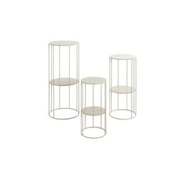 H&ouml;ffner Blumens&auml;ule 3er Set Erding beige Ma&szlig;e (cm): H: 28 &Oslash;: 70 &raquo; H&ouml;ffner