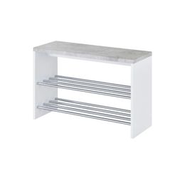 H&ouml;ffner Schuhbank Hagenow &brvbar; wei&szlig; &brvbar; Ma&szlig;e (cm): B: 81 H: 55 T: 30.0 &raquo; H&ouml;ffner