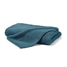 Hahn Strickdecke ca. 130x170 cm Smaragd