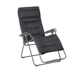Lafuma Relax-Sessel Futura B Comfort Dunkelgrau/silber inkl. Kopfpolster ca. 76x123x174 cm