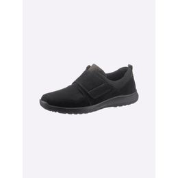 Klettschuh Jomos, Herren, Gr. 40, schwarz, Veloursleder, Schuhe Klettschuh