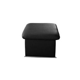 Hocker COTTA "Casino", schwarz, B:56cm H:42cm T:56cm, Luxus-Kunstleder;NaturLEDER, echtes Rindsleder;Luxus-Microfaser (100% Polyester);SOFTLUX-Kunstleder, Hocker, Hocker