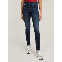 G-Star Raw 5-Pocket-Jeans G-STAR "3301 Skinny Jeans", Damen, Gr. 28, L&auml;nge 32, dk aged, Obermaterial: 92% Baumwolle, 7% Elastomultiester, 1% Elasthan, Jeans 5-Pocket-Jeans