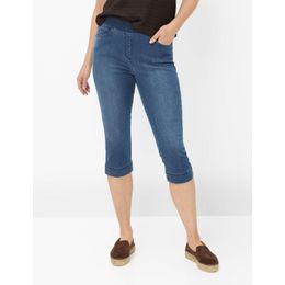 Raphaela by Brax Damen Caprihose Style PAMINA CAPRI STONED SLIGHTLY USED, denim blau, Gr. 36