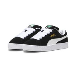 Sneaker Puma "SUEDE XL", Damen, Gr. 42,5, schwarz-wei&szlig; (Puma schwarz, Puma wei&szlig;), Leder, unifarben, Schuhe Sneaker, mit Lederobermaterial, mit SOFTFOAM+ D&auml;mpfungstechnologie