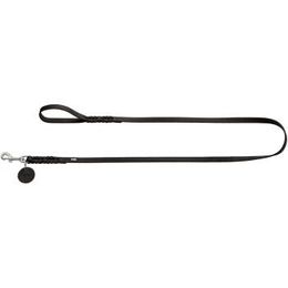 Hunter F&uuml;hrleine Solid Education schwarz 1,1 cm, 1,1 m