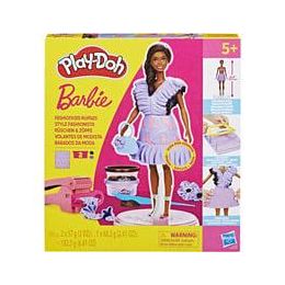 Hasbro Play-Doh Barbie R&uuml;schen und Z&ouml;pfe Set zum Kneten und Spielen, Puppenhaus
