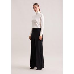 Stoffhose Seidensticker, Damen, Gr. 38, Normalgr&ouml;&szlig;en, schwarz, 52% Polyester, 43% Schurwolle, 5% Elasthan, unifarben, Hosen Stoffhose