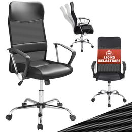 Casaria B&uuml;rostuhl Deluxe Schwarz mit Netz