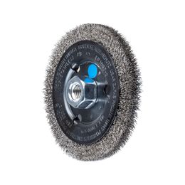Pferd TOOLS Rundb&uuml;rste ungezopft RBU &Oslash;125x12 mm M14 Edelstahl-Draht-&Oslash;0,30 Winkelschleifer (43502302)