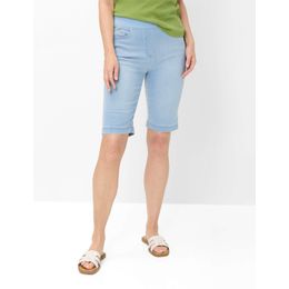 Raphaela by Brax Damen Bermuda Style PAMINA BERMUDA BLEACHED LIGHT BLUE SLIGHTUSED, denim hellblau, Gr. 36