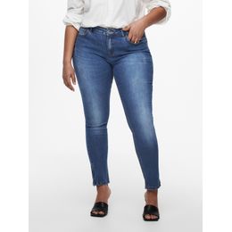 Only sheego Gro&szlig;e Gr&ouml;&szlig;en Skinny-fit-Jeans, medium blue denim, Gr&ouml;&szlig;e 52 - Damen