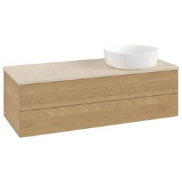 Villeroy & Boch Villeroy und Boch Antao Waschtisch-Unterschrank K23013HN 120x36x50cm, Waschbeckenplattenfarbe botticino, honey oak
