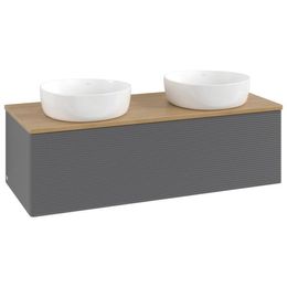 Villeroy & Boch Villeroy und Boch Antao Waschtisch-Unterschrank K35111GK 120x36x50cm, Waschbeckenplattenfarbe honey oak, anthracite matt lacquer