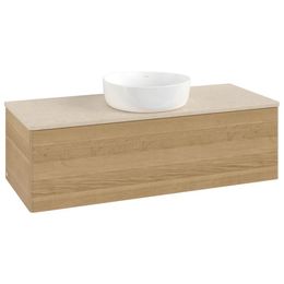 Villeroy & Boch Villeroy und Boch Antao Waschtisch-Unterschrank K32013HN 120x36x50cm, Waschbeckenplattenfarbe botticino, honey oak