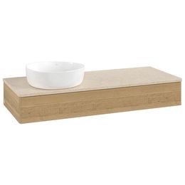 Villeroy & Boch Villeroy und Boch Antao Waschtisch-Unterschrank K11013HN 120x19x50cm, Waschbeckenplattenfarbe botticino, honey oak