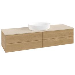 Villeroy & Boch Villeroy und Boch Antao Waschtisch-Unterschrank L25013HN 160x36x50cm, Waschbeckenplattenfarbe botticino, honey oak