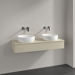Villeroy & Boch Villeroy und Boch Antao Waschtisch-Unterschrank K13010HJ 120x19x50cm, Waschbeckenplattenfarbe Lack, silk grey matt lacquer