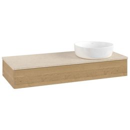 Villeroy & Boch Villeroy und Boch Antao Waschtisch-Unterschrank L12013HN 120x19x50cm, Waschbeckenplattenfarbe botticino, honey oak