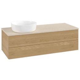 Villeroy & Boch Villeroy und Boch Antao Waschtisch-Unterschrank K22013HN 120x36x50cm, Waschbeckenplattenfarbe botticino, honey oak