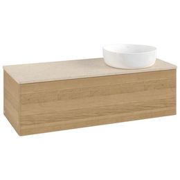 Villeroy & Boch Villeroy und Boch Antao Waschtisch-Unterschrank L34013HN 120x36x50cm, Waschbeckenplattenfarbe botticino, honey oak