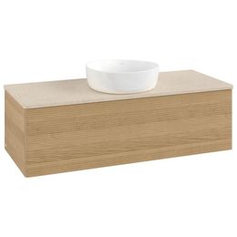 Villeroy & Boch Villeroy und Boch Antao Waschtisch-Unterschrank K32113HN 120x36x50cm, Waschbeckenplattenfarbe botticino, honey oak