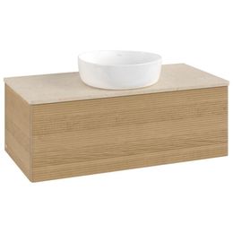 Villeroy & Boch Villeroy und Boch Antao Waschtisch-Unterschrank K31113HN 100x36x50cm, Waschbeckenplattenfarbe botticino, honey oak