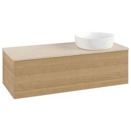 Villeroy & Boch Villeroy und Boch Antao Waschtisch-Unterschrank K34113HN 120x36x50cm, Waschbeckenplattenfarbe botticino, honey oak