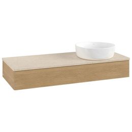 Villeroy & Boch Villeroy und Boch Antao Waschtisch-Unterschrank L12113HN 120x19x50cm, Waschbeckenplattenfarbe botticino, honey oak