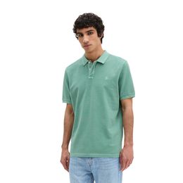 Marc O'Polo Poloshirt MARC O'POLO "aus Bio-Baumwolle", Damen, Gr. L, botanical gr&uuml;n, Obermaterial: 100% Baumwolle, unifarben, regular fit, Rippb&uuml;ndchen, Shirts