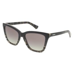 Burberry 0BE4470 | Damen-Sonnenbrille | Fassung: Vollrand, Quadratisch, Acetat, Grau | Glasfarbe: Grau Verlaufend