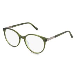 JETTE 7512 Brille Damen | Fassung: Vollrand, Rund, Olive Gl&auml;nzend