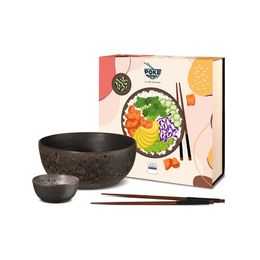 Asa pok&eacute; bowl set, mangosteen
