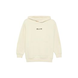 Hoodie s.Oliver JUNIOR, Jungen, Gr. 146/152, wei&szlig;, Sweatware, Obermaterial: 100% Polyamid, unifarben, regular fit taillenbedeckt, ohne Ausschnitt, Rippb&uuml;ndchen, Sweatshirts Hoodie, mit Kapuze