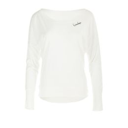 Langarmshirt WINSHAPE "MCS002", Damen, Gr. M, wei&szlig; (vanilla, wei&szlig;), 50% Modal, 50% Baumwolle, U-Boot-Ausschnitt, Shirts Langarmshirt, Ultra leicht