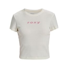 T-Shirt Roxy "Beach Love", Damen, Gr. L, beige (egret), Obermaterial: 100% Baumwolle., Shirts T-Shirt