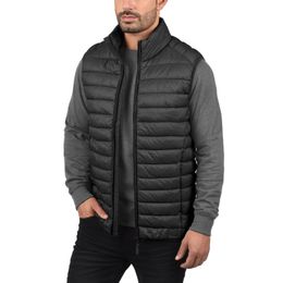Steppweste Blend "BHNille", Herren, Gr. M, schwarz, 100% Nylon, unifarben, normal normal, Westen Steppweste, Modische Weste mit Stehkragen