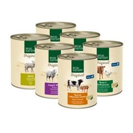 REAL NATURE Nassfutter Hund, Adult 6x800 g Mixpaket 2
