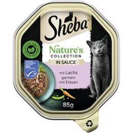 Sheba Nature&acute;s Collection 22 x 85g in Sauce Lachs mit Erbsen